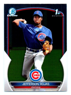 2023 Bowman Chrome Prospects Jefferson Rojas Rookie Chicago Cubs #BCP ...