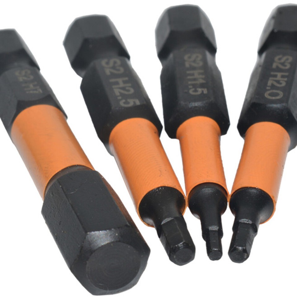 10/20 Pcs Allen Key Drill Bit Set Metric & SAE Hex Head Drill Bit Set 2 ...