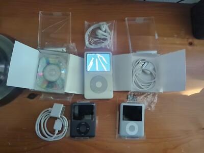 IPOD Nano 8 GB 60 GB Lot FOR PARTS ONLY NOT WORKING 3 Pieces Ships Free ...
