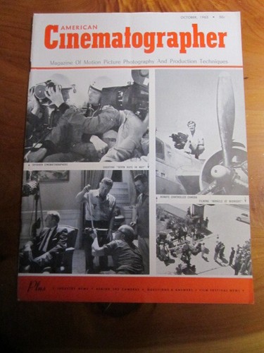 MAGAZINE AMERICAN CINEMATOGRAPHER OCTOBER 1963 GREAT *** MUST SEE ...