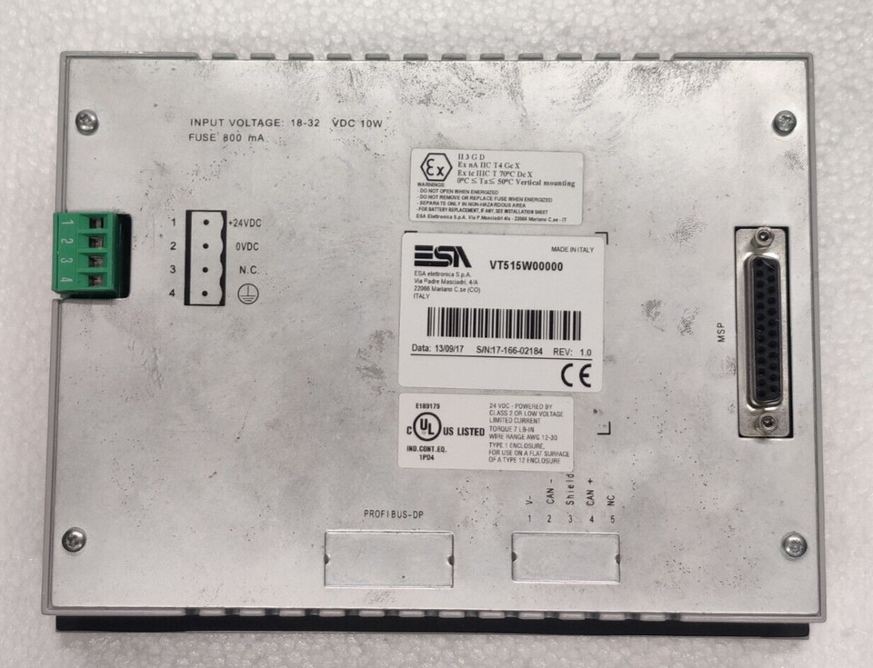 ESA VT515W00000 Control Panel | eBay