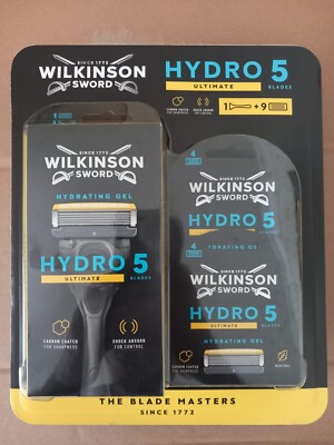 Wilkinson Sword Hydro 5 Ultimate Razor Handle + 9 Blades Refill | eBay UK