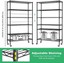 6-Tier Wire Shelving Unit NSF Metal Shelf Rack Heavy Duty Capacity 18 ...