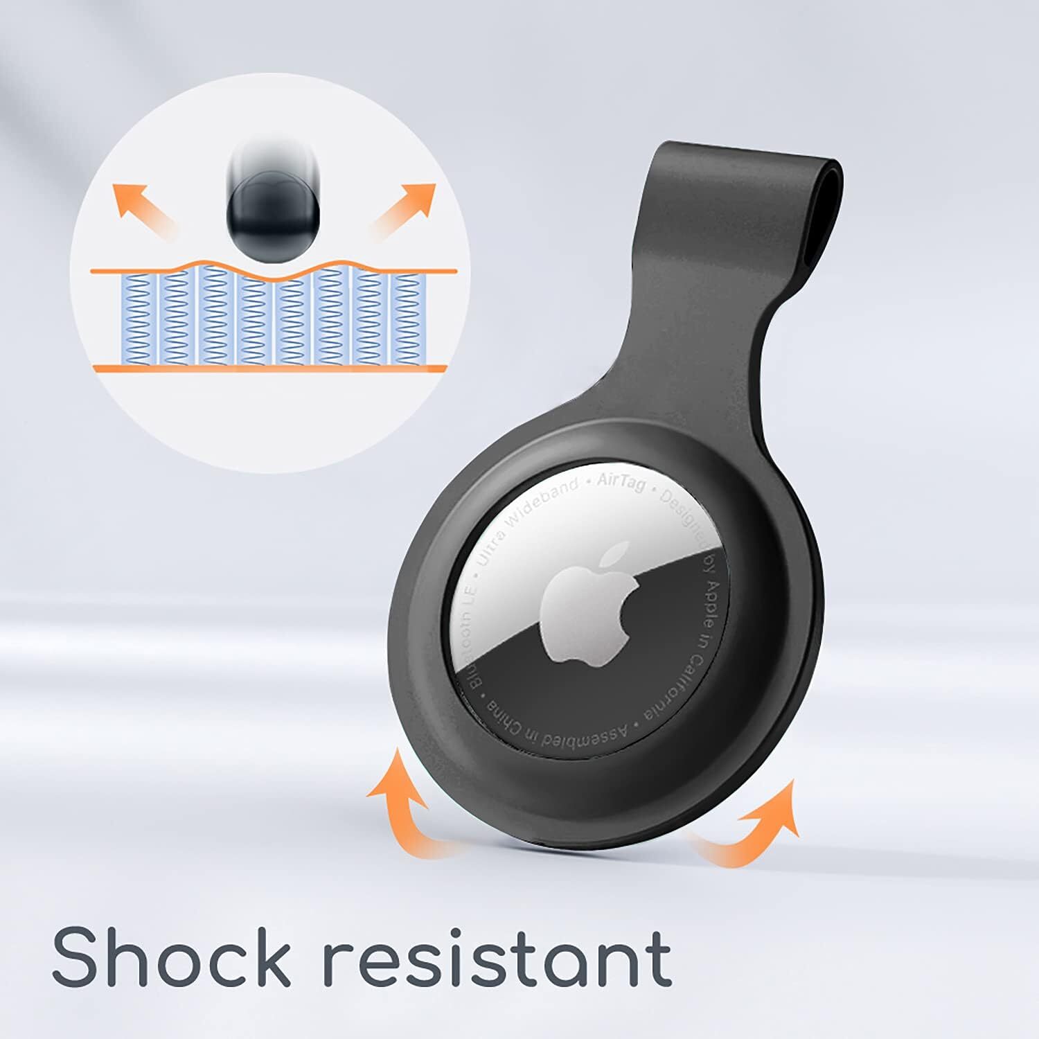 [4Pack] Case For Apple AirTag Keyring Air Tag Protector KeyChain ...