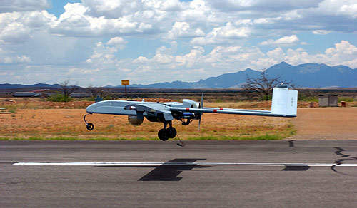 AAI RQ-7 Shadow UAV Tactical Reconnaissance Airplane Desk Regular Wood ...