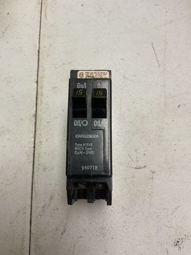 Challenger Type A1515 15 Amp Tandem Twin Single Pole Circuit Breaker ...