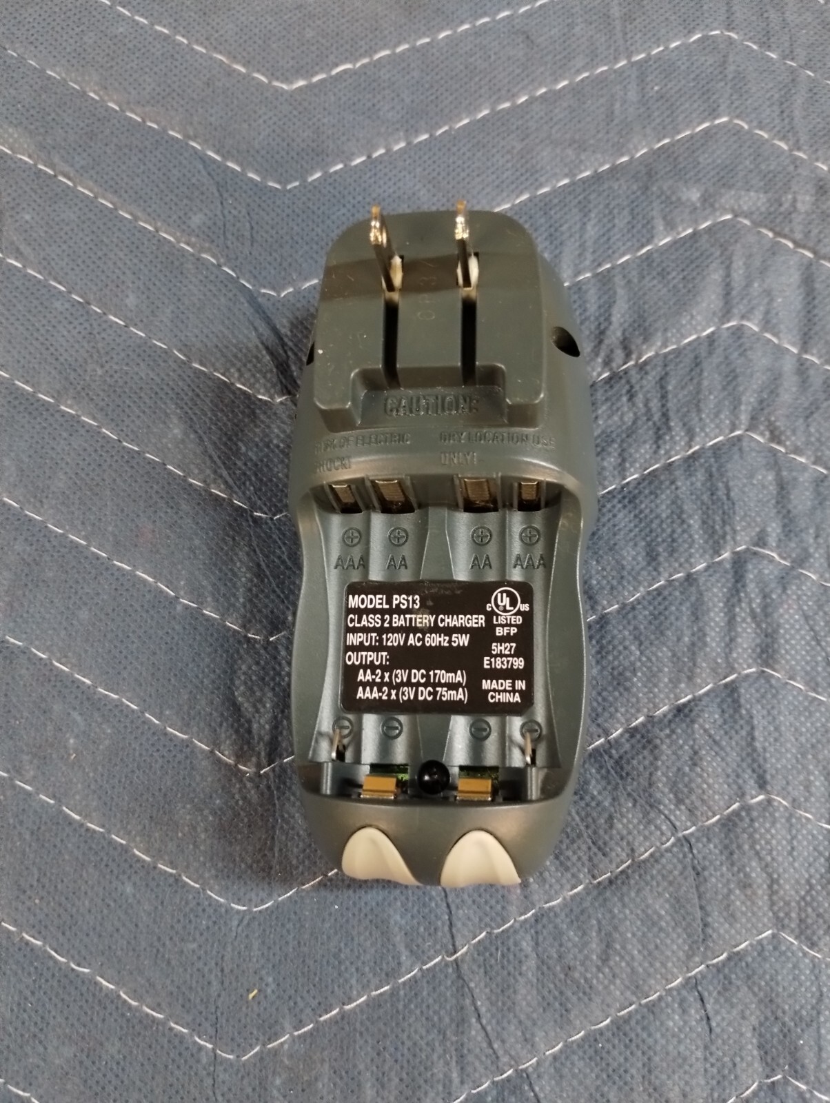 Rayovac Rechargeable Class 2 Battery Charger Model PS13 for 8 Aa/aaa ...