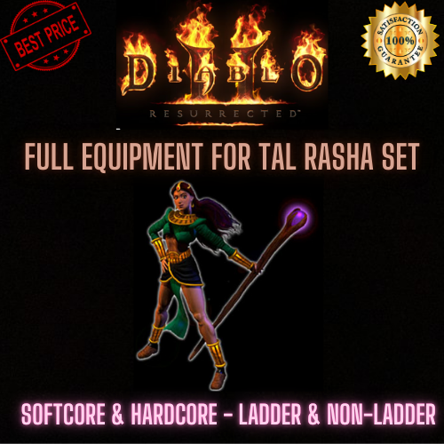 💎Diablo 2 Resurrected | Full Equipment Tal Rasha Sorceress | Ladder ...