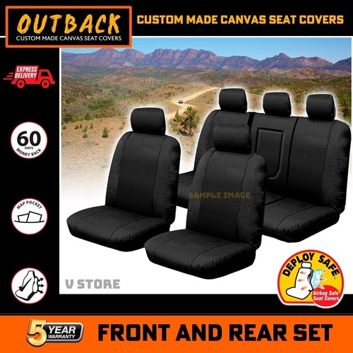 Canvas Custom Seat Covers for Ford RANGER NEXT GEN XLS XLT Wildtrak ...