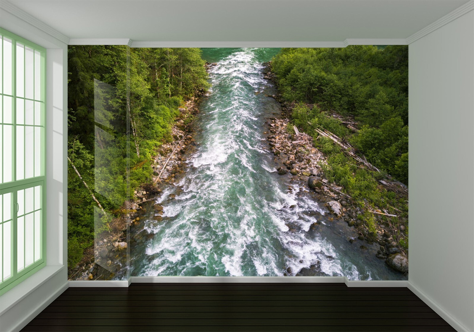 3D Wide River K5031 Wallpaper Mural Self-adhesive Removable Sticker ...