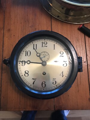 1943 Chelsea 6” pilot house time only clock (2) | eBay