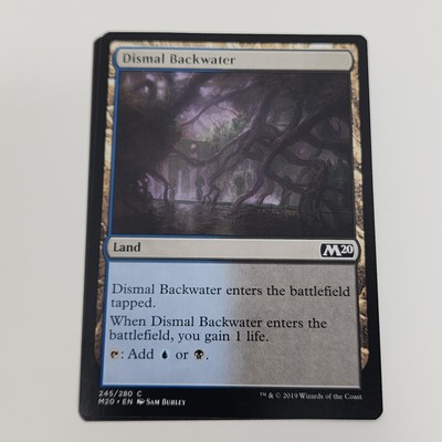 MTG Dismal Backwater Core Set 2020 245/280 M20 Magic The Gathering ...