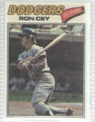 Ron Cey 1977 Topps ML Baseball Cloth Trading Card # 14 Dodgers | eBay