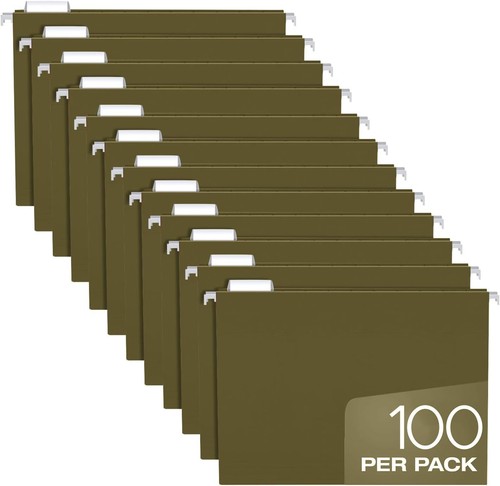 Pendaflex Hanging File Folders Letter Size - 100 Pack of Green Folders ...