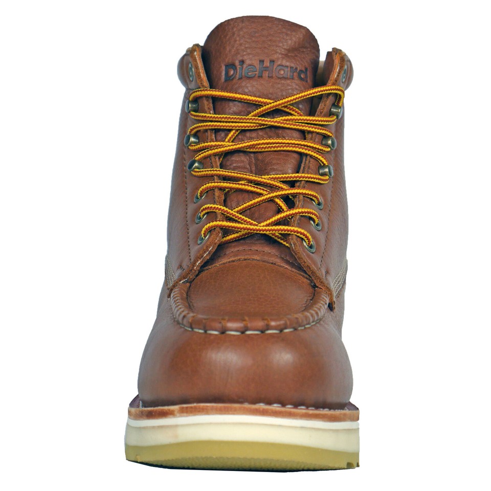 DieHard Mens Malibu Soft Toe Rust Leather Premium Tumbled Work Boots | eBay