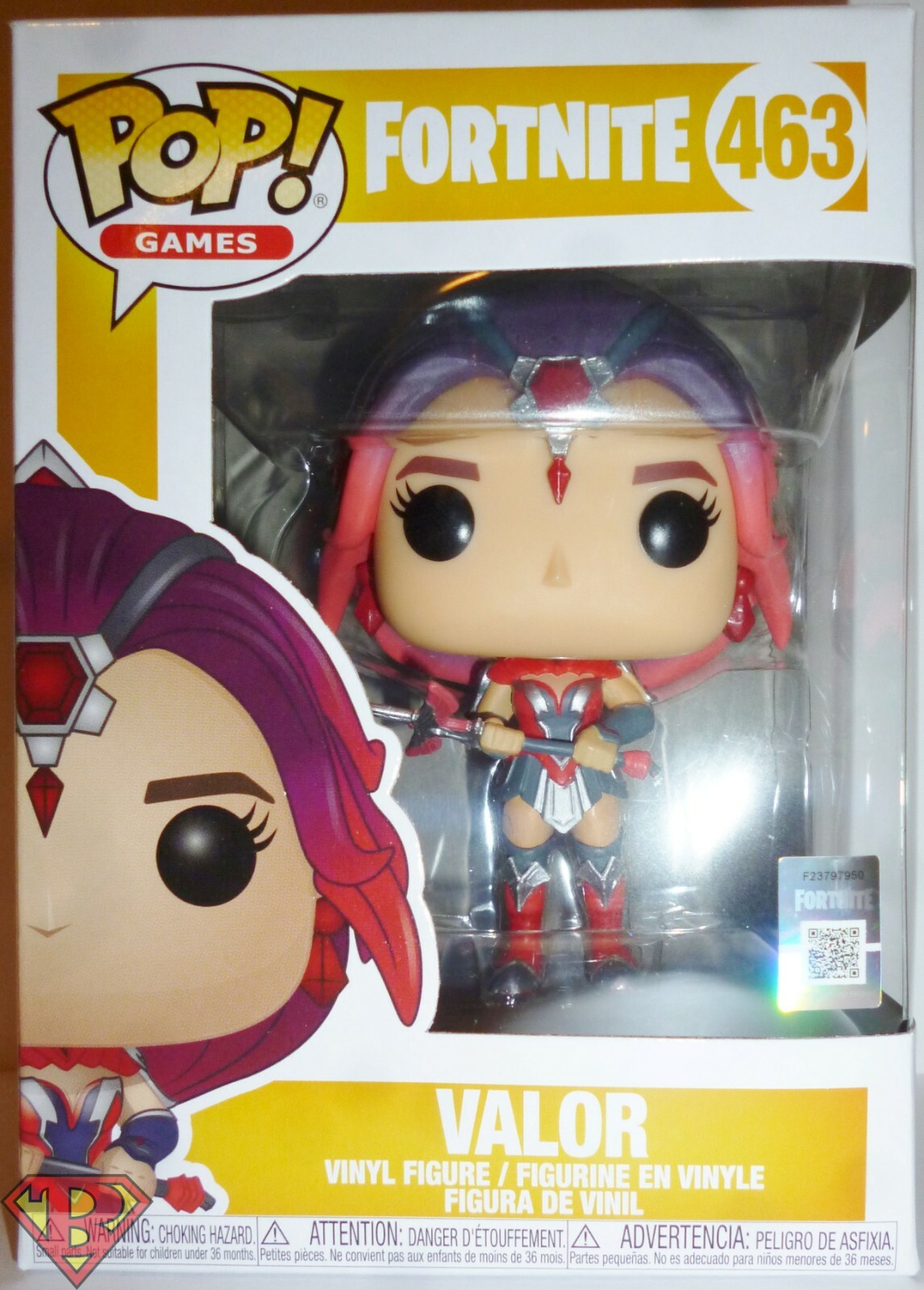 VALOR Fortnite Pop Games 4" inch Vinyl Figure #463 Funko MINT 2018 ...