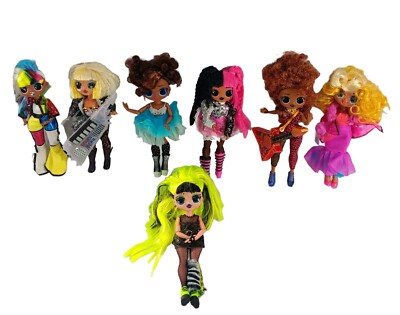 LOL Surprise OMG Rock Star Dolls 7pc. Lot W/ Accessories | eBay