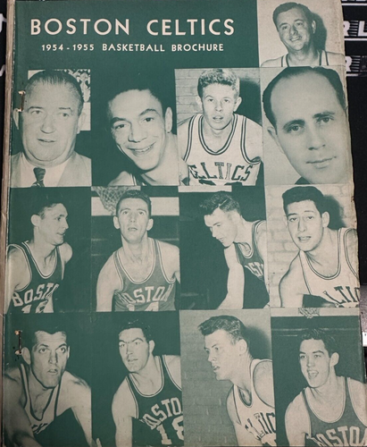 Vintage 1954-55 Boston Celtics Yearbook 1st Ever Yearbook Cousy Sharman ...