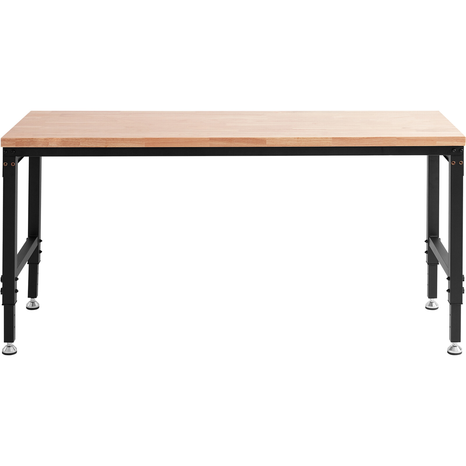 VEVOR Adjustable Height Workbench 72"L x 25"W Work Bench Table w/ Power ...