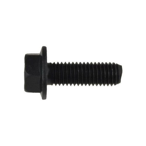 M14 x 2.00p x 35mm (FT) Metric Hex Flange Bolt Class 10.9 Plain Black ...
