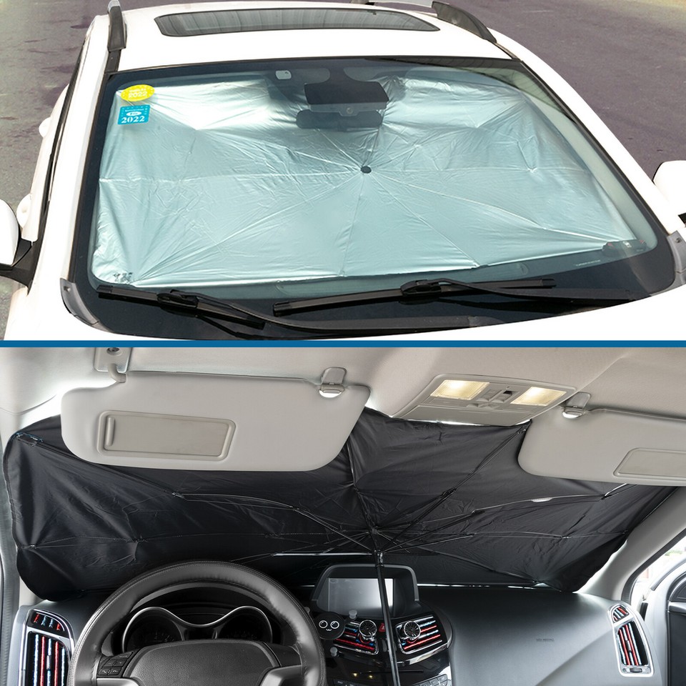 LARGE Car Windshield Sun Shade Umbrella Front Window Visor Sunshade ...