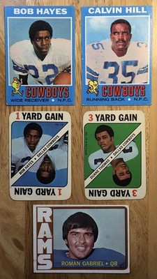 1971 Topps lot of COWBOYS Cards~ Bob Hayes, Calvin Hill, & Duane Thomas ...