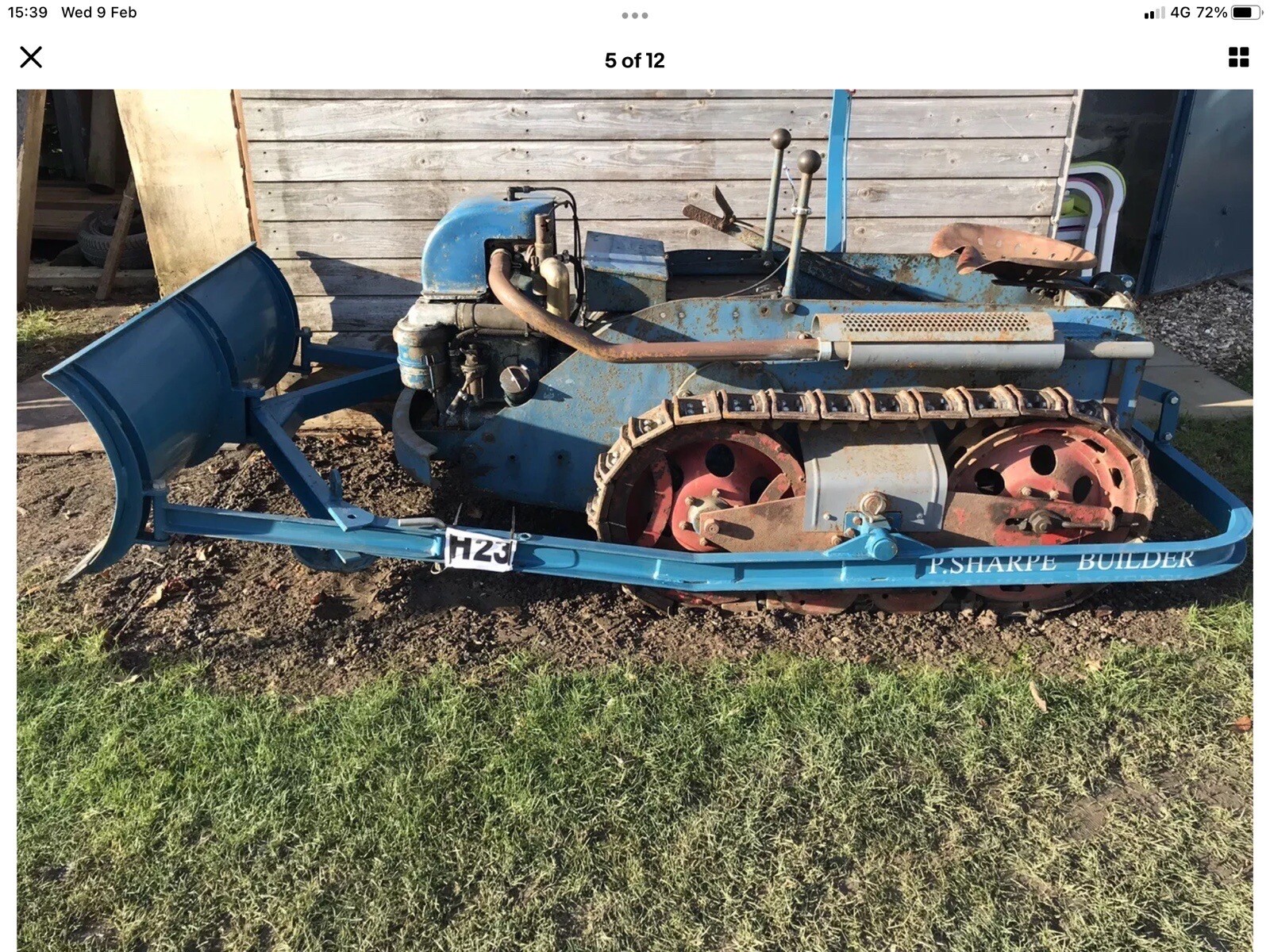 Ransomes Crawler MG 5 Bulldozer Blade And Complete Fittings | eBay UK