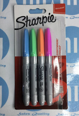 Sharpie Fine Marker Pens Pastel Colours 4 Pack 2065402 Free Post ...