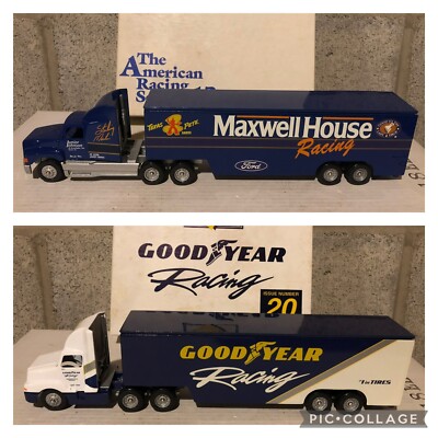 Lot Of 2 Nascar 1/64 Diecast Haulers Semis Winross Goodyear/Maxwell ...