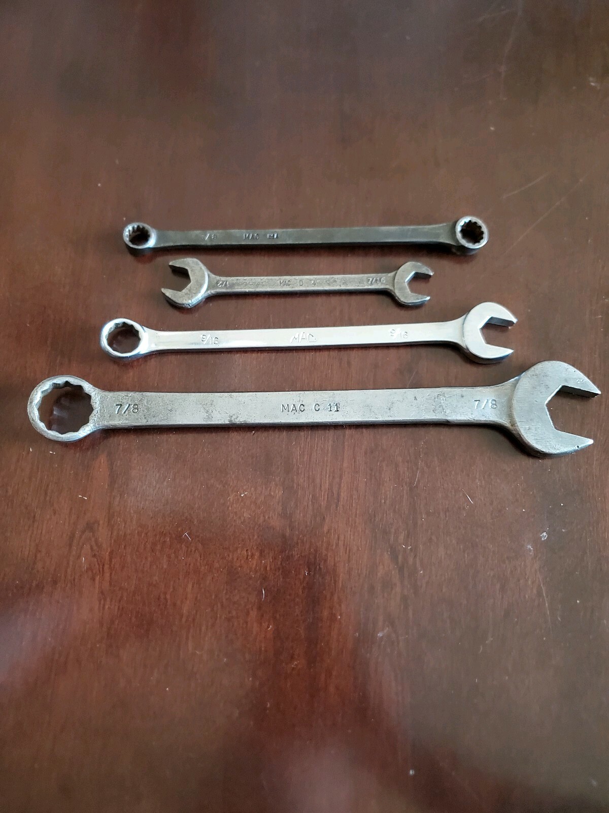 Mac Tools SAE Mixed Open,Box, Combination Wrenchs USA Lot Of 4 | eBay