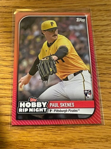 2024 Topps Hobby Rip Night Paul Skenes Red Border Rookie Card ...