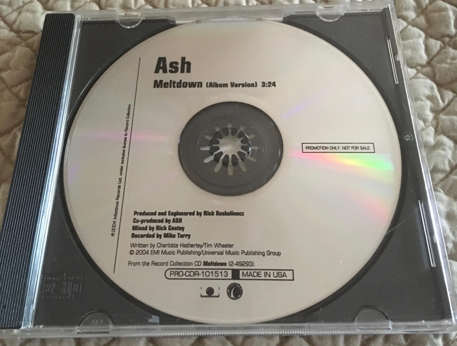 Ash: Meltdown Promo CD Single (2004 Record Collection) | eBay