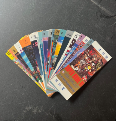 NFL- Super Bowl Replica Tickets 1967- 1994 Commemorative You Pick! | eBay