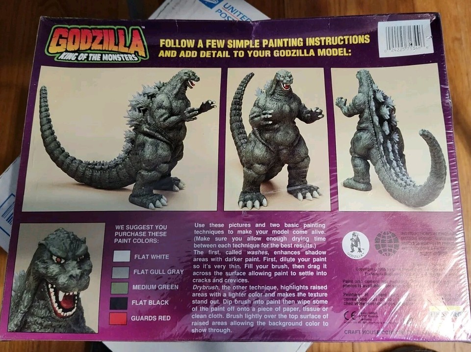 Lindberg Godzilla King Of Monsters Super Detailed 12" Long Model Kit ...