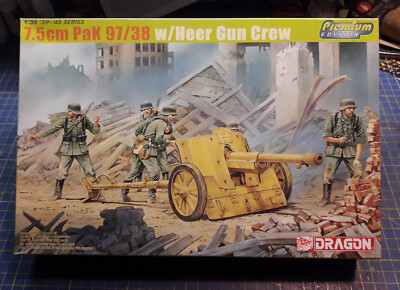Dragon 6445 1/35 7.5cm Pak 97/38 with Heer Gun Crew - Scale Model Kit ...