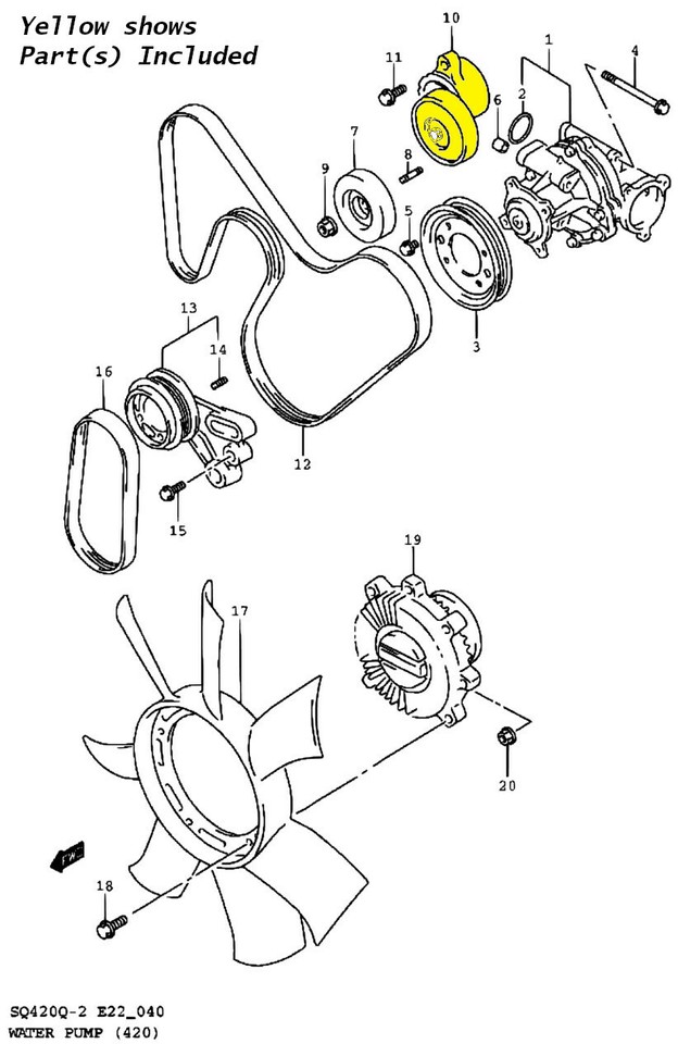 REPLACEMENT NEW BELT TENSIONER 17540-77E00 FOR VITARA SX4 AERIO STEEM ...