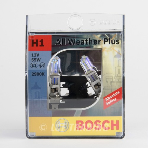 BOSCH H1 ALL WEATHER PLUS HALOGEN BULB 12V 55W (2PC) | eBay