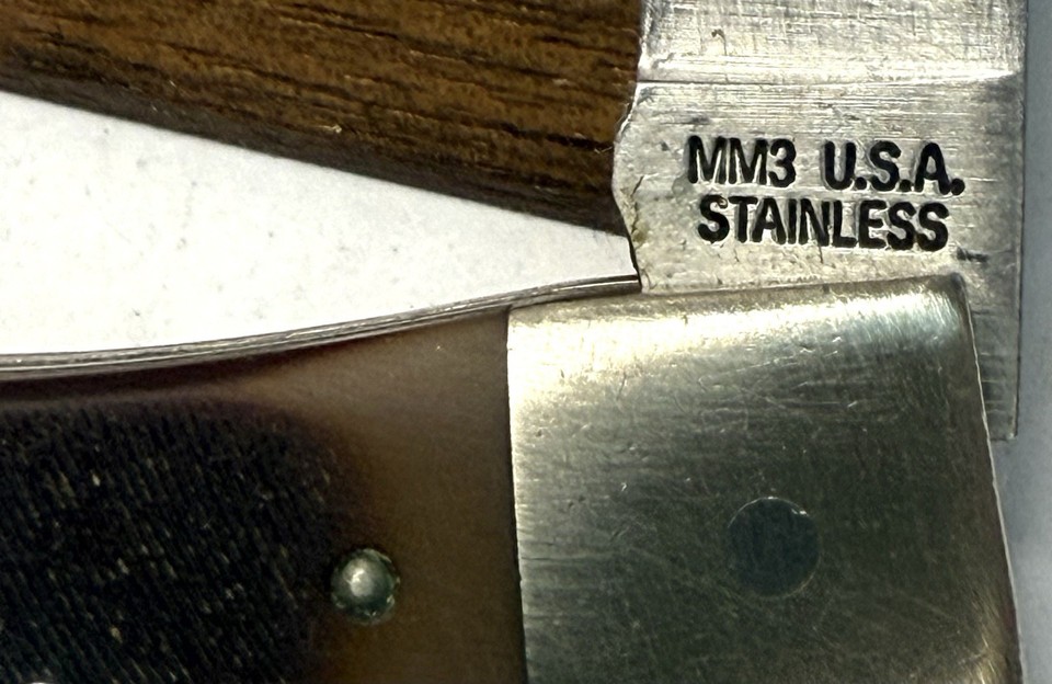 Vintage Schrade USA Mm3 Old Timer Master Mechanic Folding Lockback ...