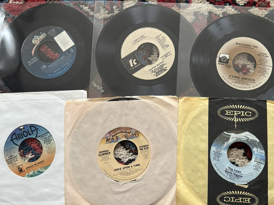 LOT OF (50) 45 RPM RECORDS 1970'S-90'S DISCO, R&B,HIP HOP,RAP RECORD ...