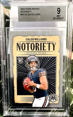 2024 PANINI MOSAIC NOTORIETY BECKETT 9 CALEB WILLIAMS #18 RC | eBay