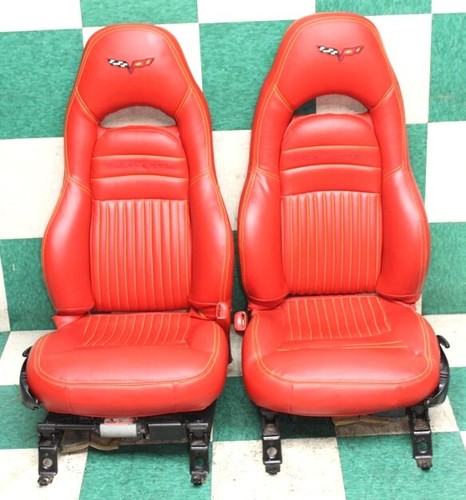 *ISSUE* 00' C5 Convertible Torch Red Leather Memory Power Bucket Seats ...