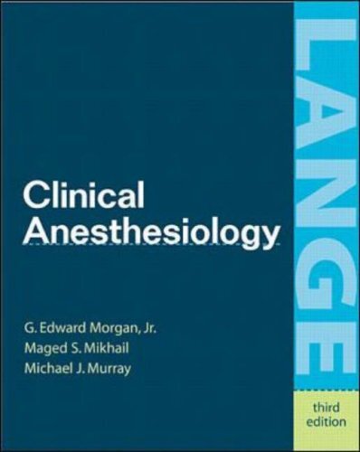Clinical Anesthesiology (International Students Edition) By Morg | eBay