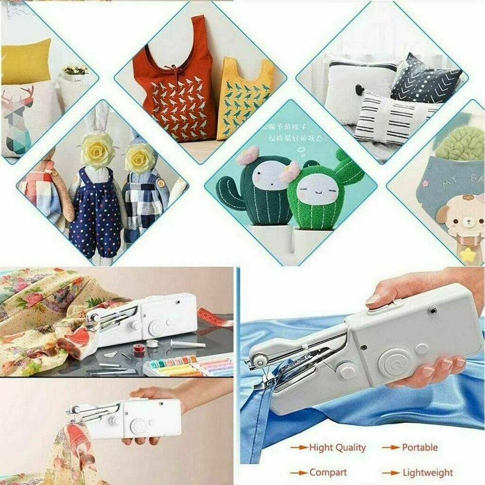 Mini Portable Smart Electric Tailor Stitch Hand-held Sewing Machine ...
