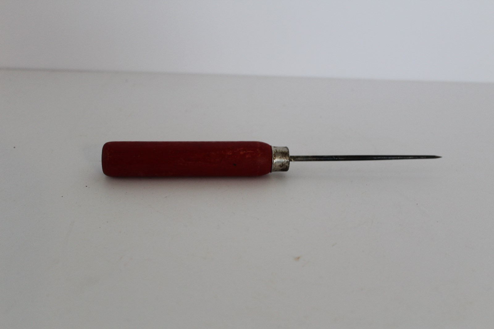 VINTAGE KITCHEN 8" LONG RED WOOD HANDLE ICE PICK | eBay