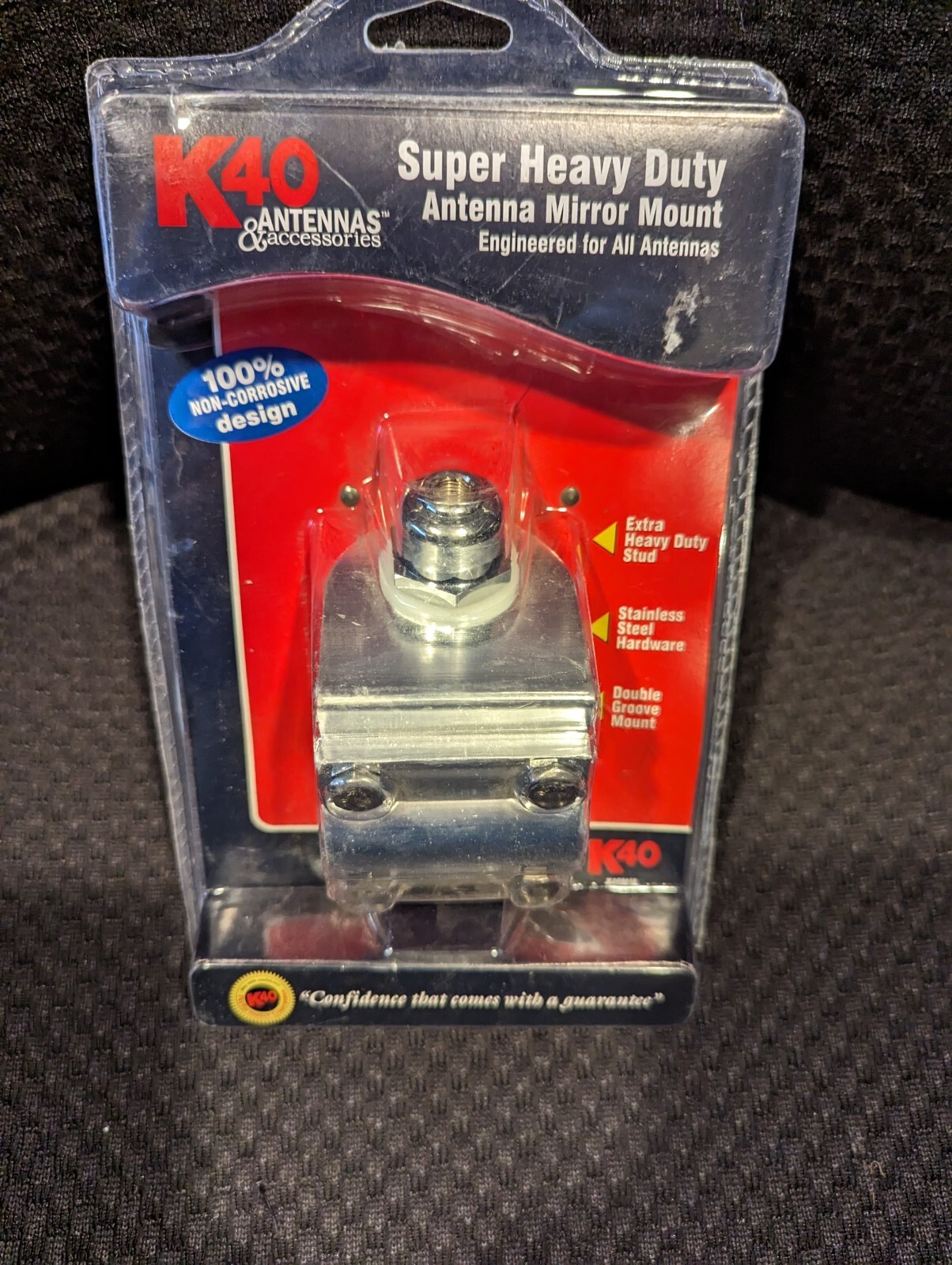 K40 Electronics K40mm Mirror Mount 60mm HD Chrome With Stainless Steel ...