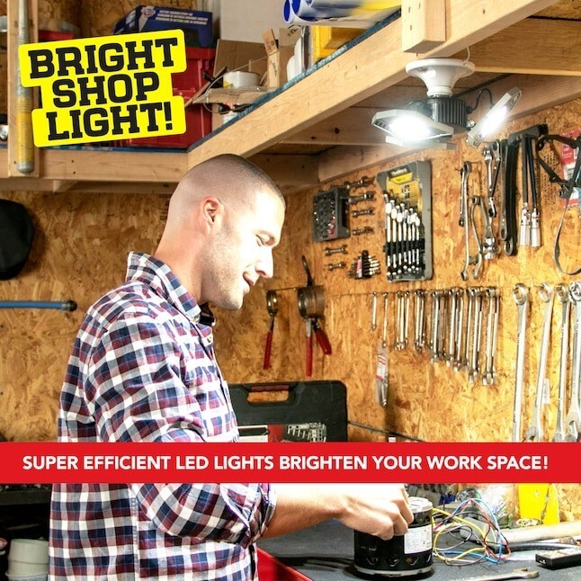 5500 LUMEN MOTION ACTIVATED 3 ANGLED LED LIGHT - 550% BRIGHTER THAN 60 ...