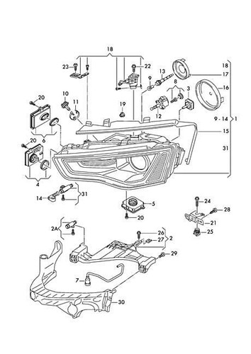 Genuine AUDI A4 allroad quattro Avant S4 A4L bracket 8T0941453D | eBay