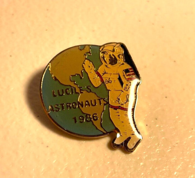 Vintage Lucile's Astronauts 1986 Lapel Pin NASA Bluford space very rare ...
