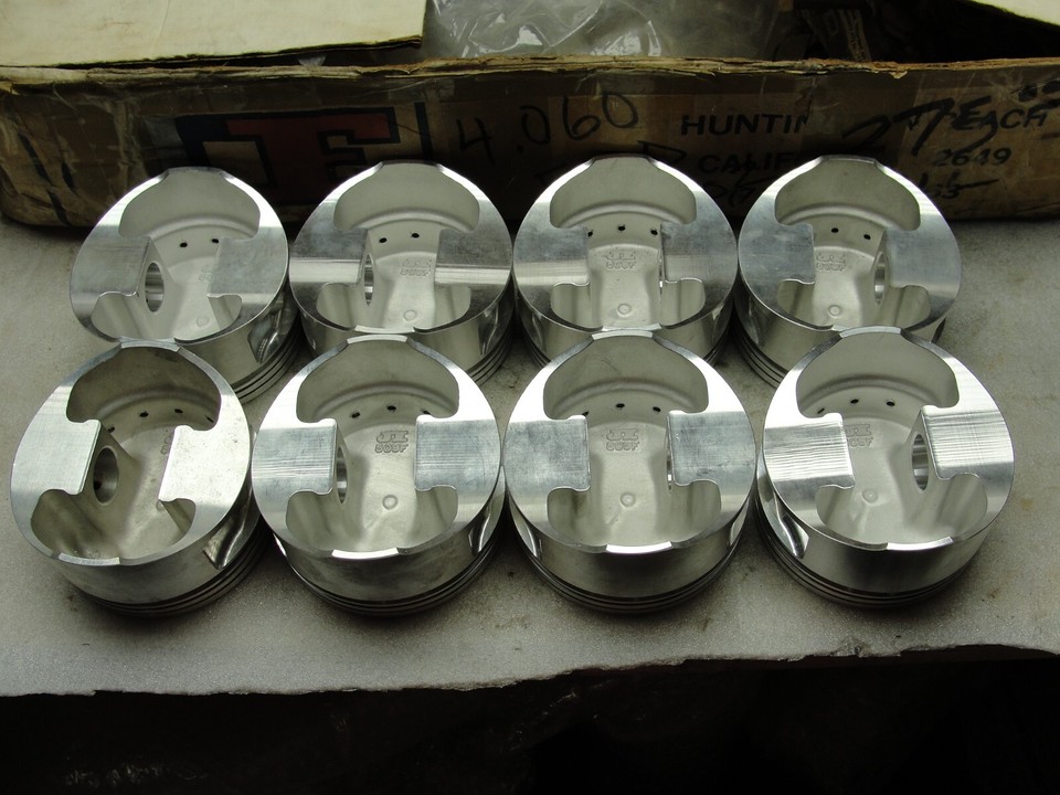 (8) New JE Racing Pistons for Small Block Ford 302 12.1:1 Compression 4 ...