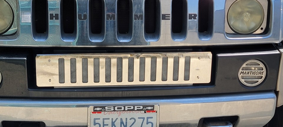 Stainless Steel Full Lower Grille for 2003-2010 HUMMER H2 SUV & SUT ...